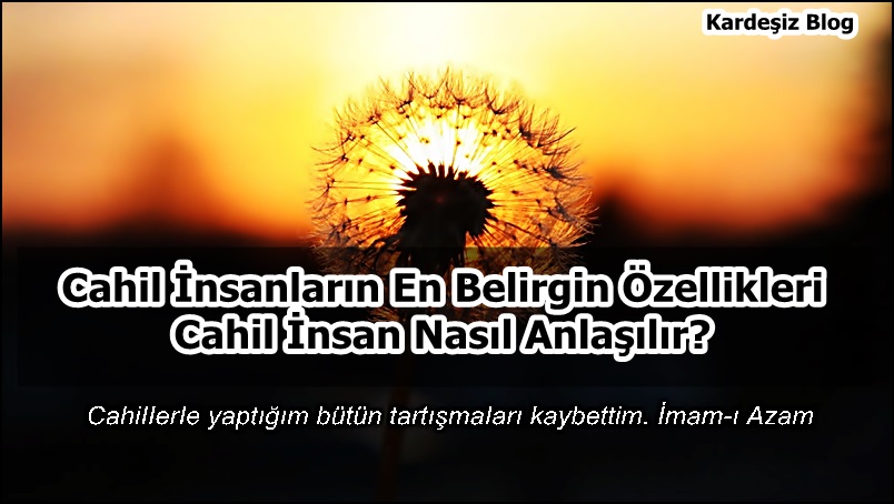 Cahil İnsanların En Belirgin Özellikleri Cahil İnsan Nasıl Anlaşılır?