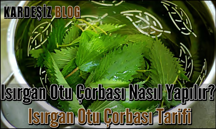Isırgan Otu Çorbası Nasıl Yapılır? Isırgan Otu Çorbası Tarifi